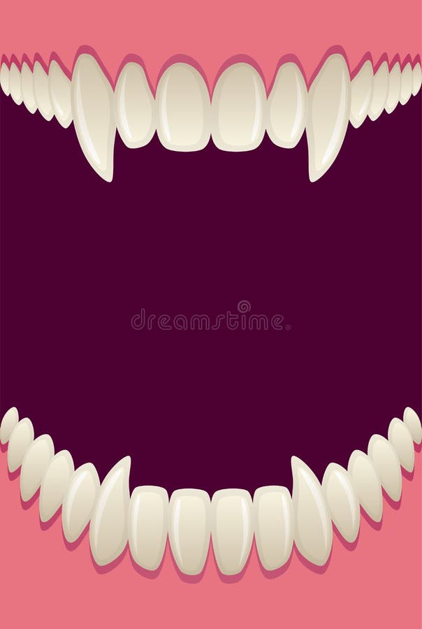 Predatory mouth stock vector. Illustration of evil, closeup - 167637716
