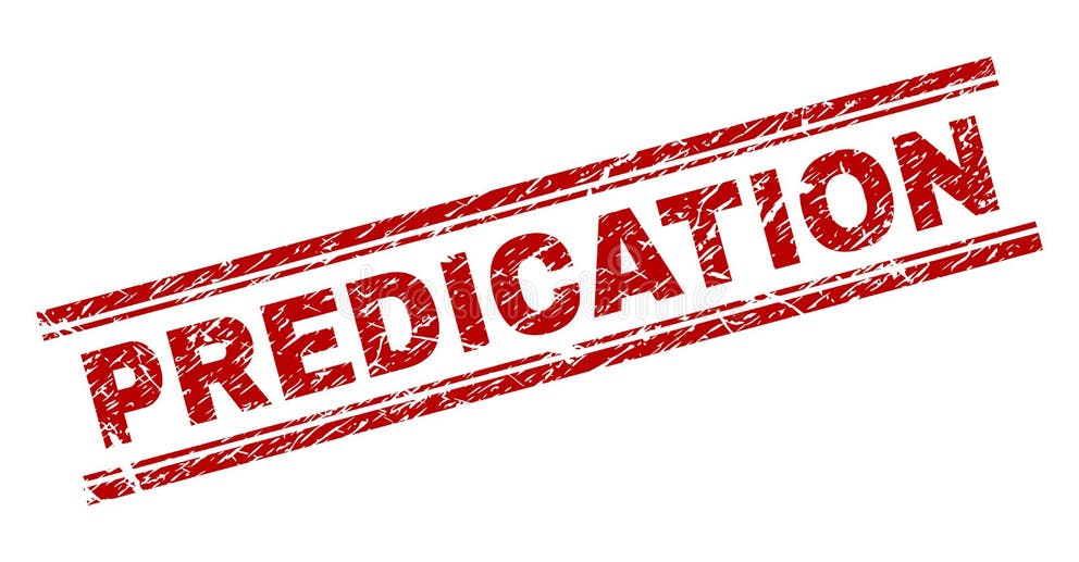 Grunge Textured PREDICATION Stamp Seal Stock Vector - Illustration of ...