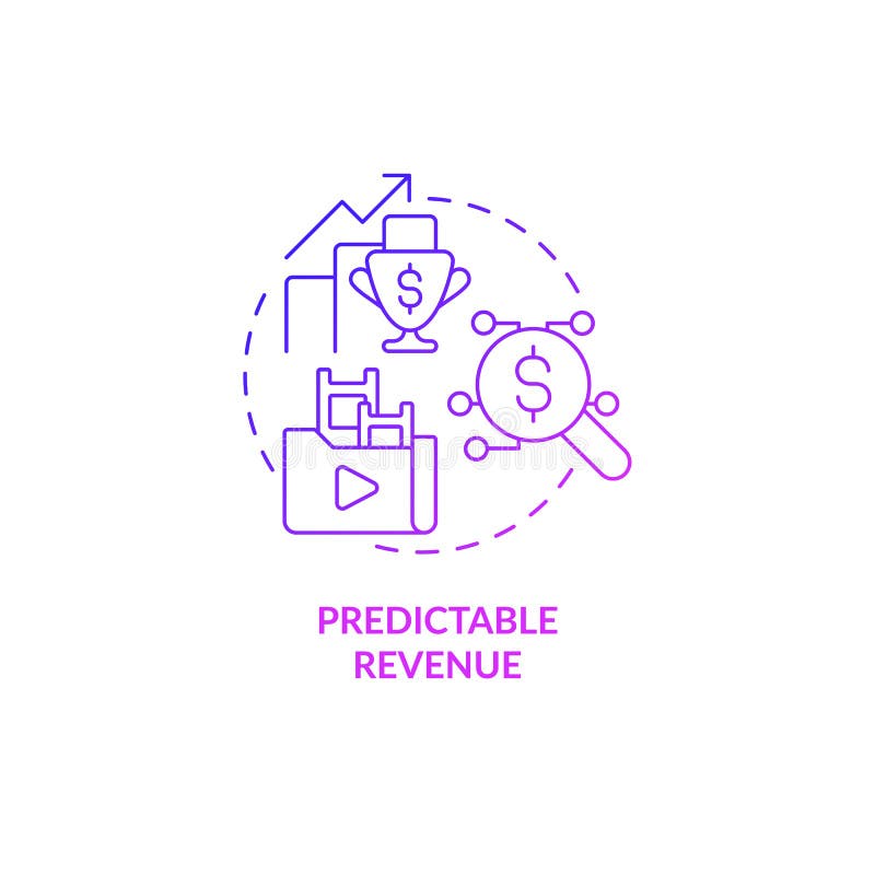Predictable Revenue Purple Gradient Concept Icon Stock Vector ... Predictable Revenue Purple Gradient Concept Icon Stock Vector ...