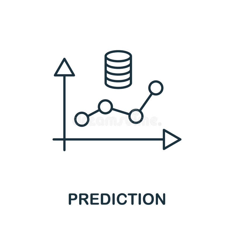 Prediction Icon Vector Isolated on White Background, Logo Concept of ... Prediction Icon Vector Isolated on White Background, Logo Concept of ...