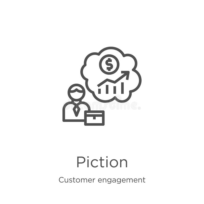 Prediction Icon Vector from Customer Engagement Collection. Thin Line ...
