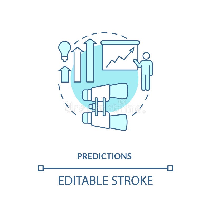 Predictions concept icon stock vector. Illustration of analysis - 211475416