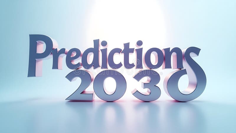 Predictions 2030 Graphic Design Showcasing Future Visions with Modern ...