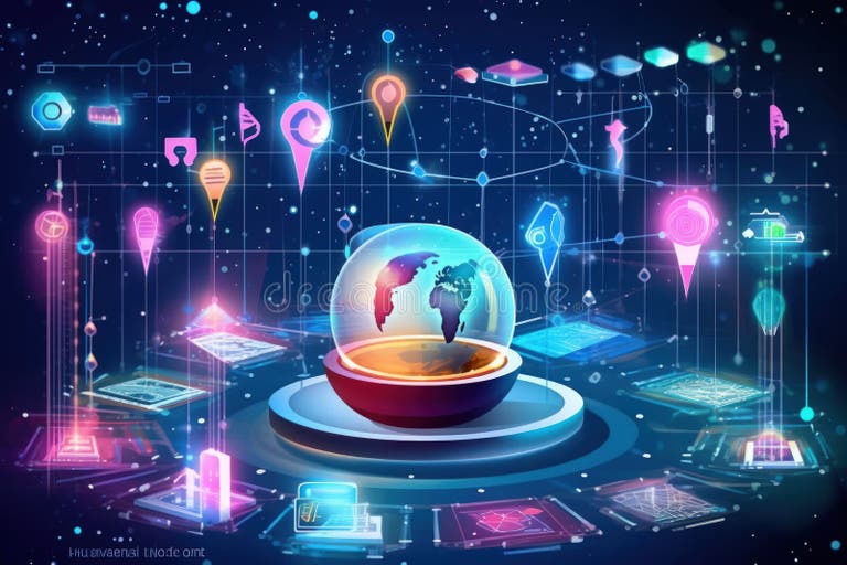 Predictive Analytics and Artificial Intelligence - Generative AI Stock Illustration ...