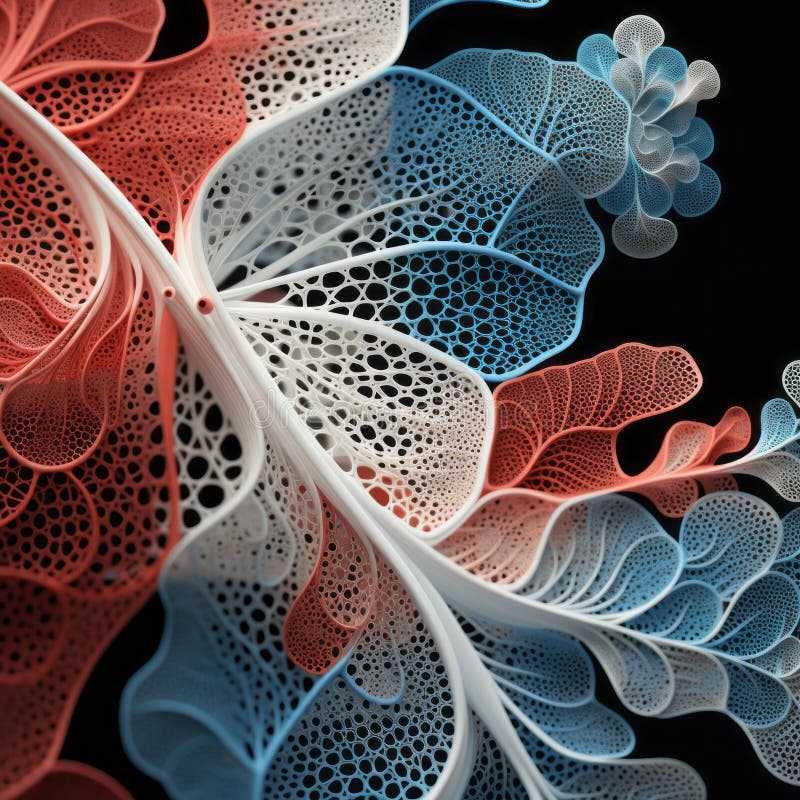 Predictive Analytics Background: 3d Flowers Animation with Lace ...