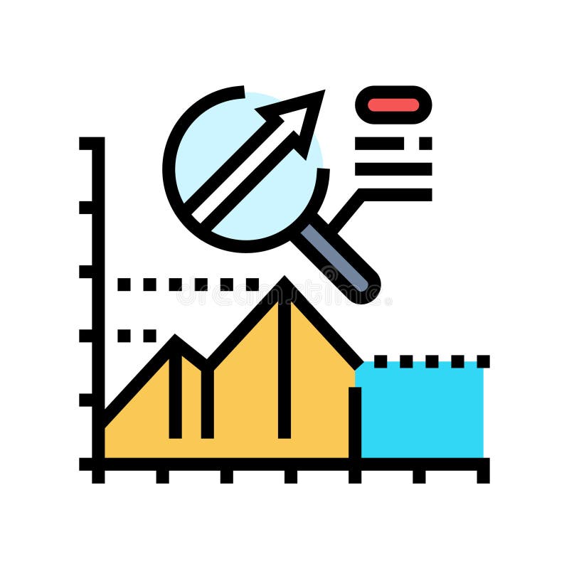 Predictive Analytics Big Data Color Icon Vector Illustration Stock ...