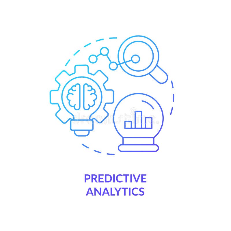 Predictive Analytics Blue Gradient Concept Icon Stock Vector ... Predictive Analytics Blue Gradient Concept Icon Stock Vector ...