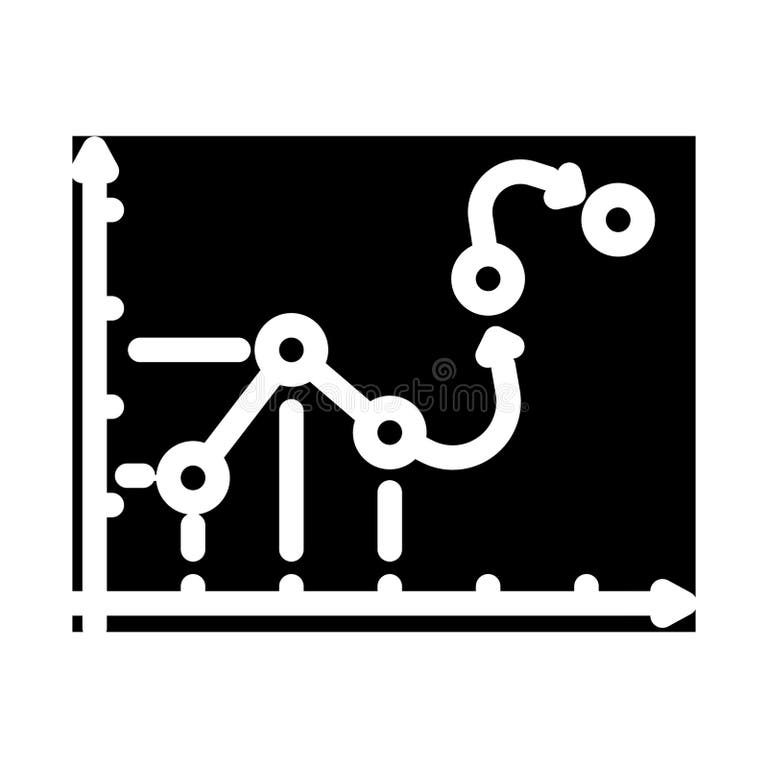 Predictive Analytics Glyph Icon Vector Illustration Stock Vector ...