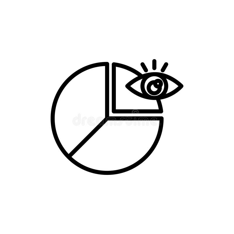 Predictive Analytics Icon. Predict Growth Pie Chart Vision Vector ...