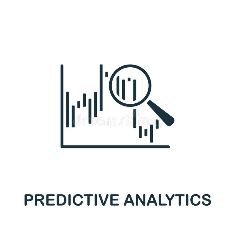 Predictive Analytics Icon. Monochrome Simple Business Intelligence Icon ...