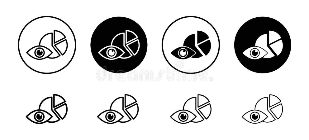 Predictive Analytics Icon Vector Set Collection For Web Stock Vector