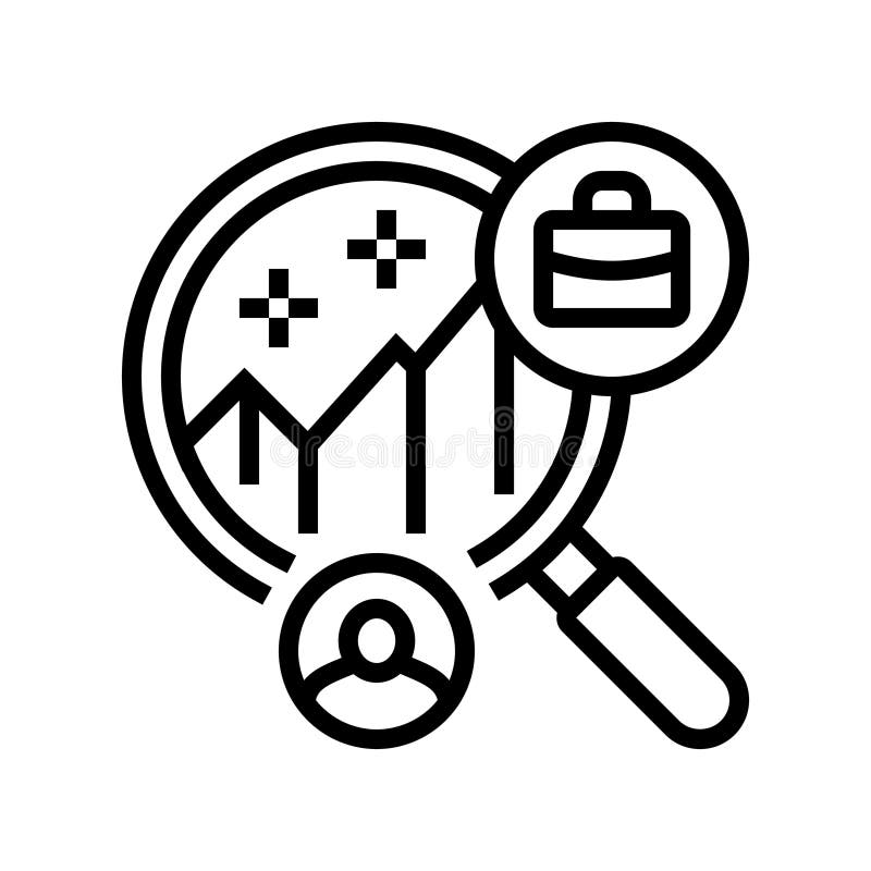 Predictive Hiring Algorithms Head Hunting Line Icon Vector Illustration ...