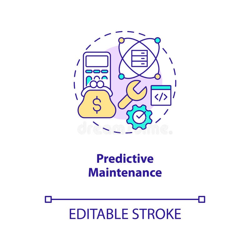 Predictive Maintenance Blue Gradient Concept Icon Stock Vector ... Predictive Maintenance Blue Gradient Concept Icon Stock Vector ...