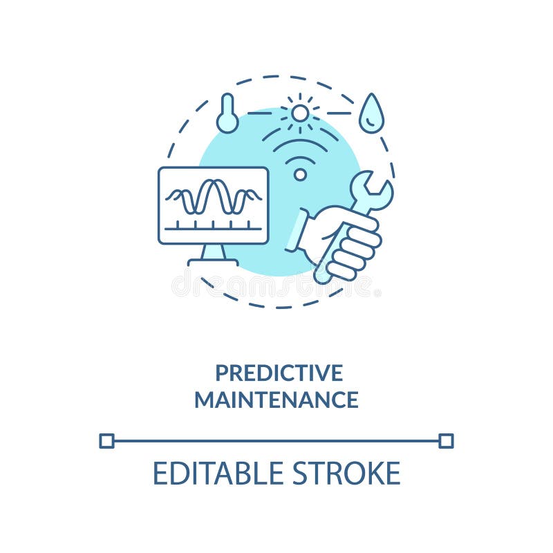 Predictive Maintenance Concept Icon Stock Vector - Illustration of ...