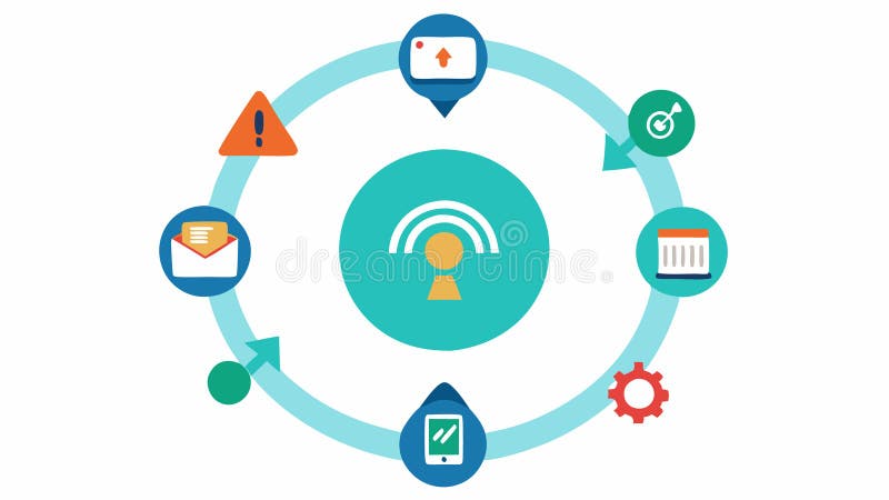 Predictive Maintenance Cycle a Circular Infographic Illustrating the ...