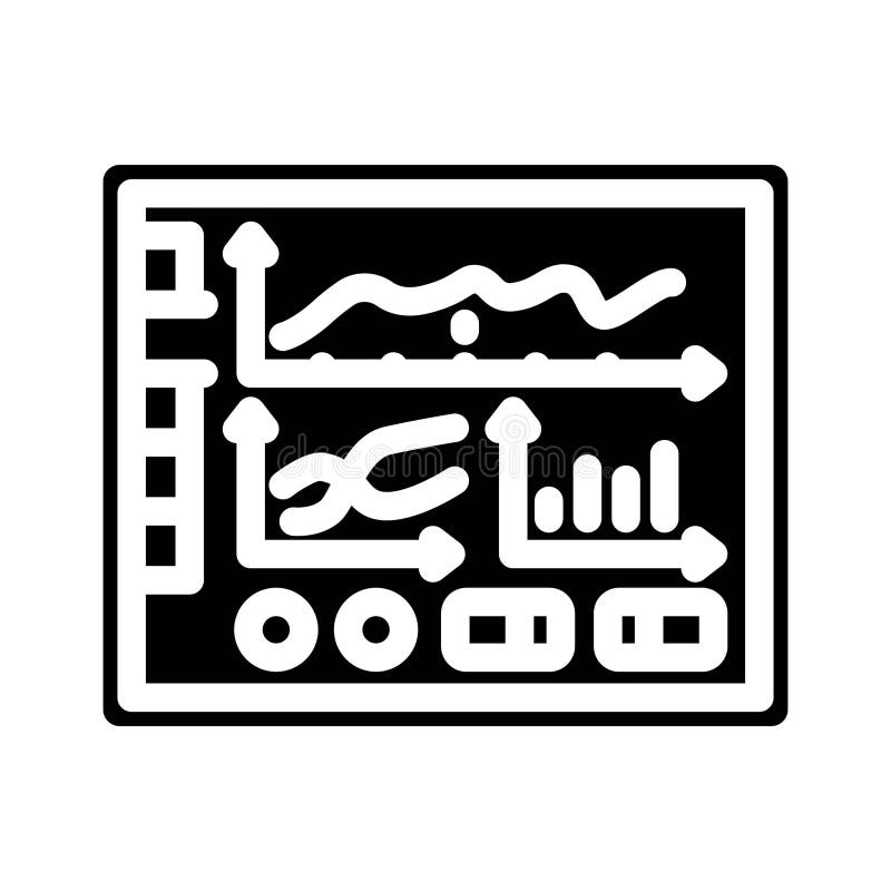 Predictive Maintenance Dashboard Industry 4 Glyph Icon Vector ...