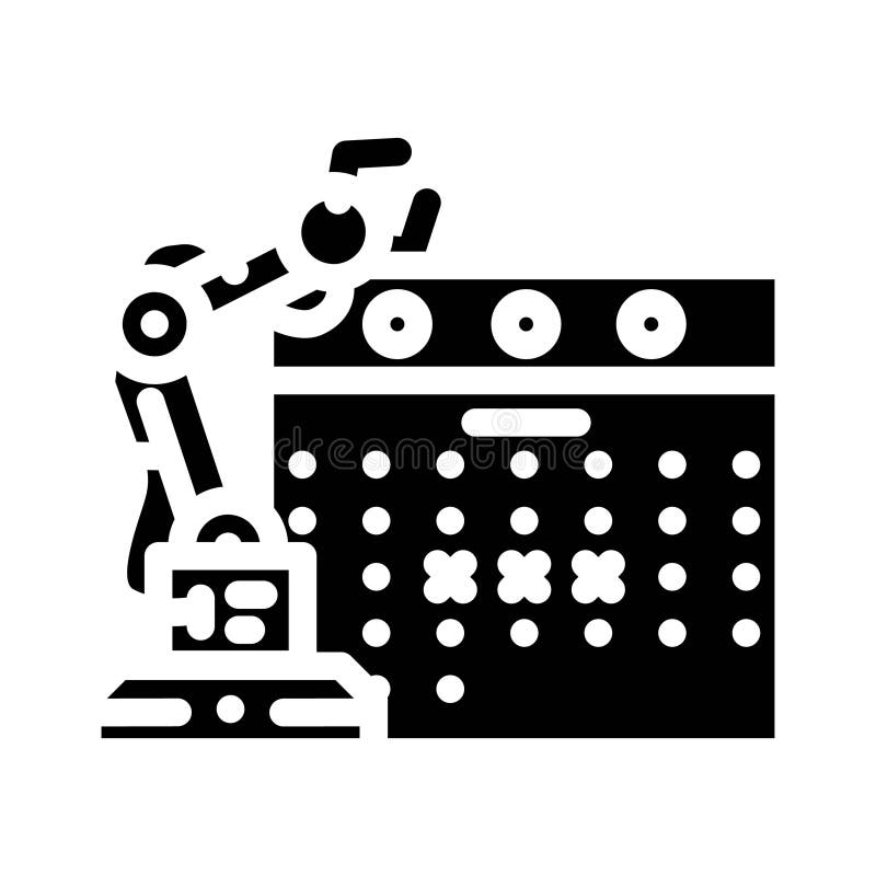Predictive Maintenance Industry 5 Glyph Icon Vector Illustration Stock ...