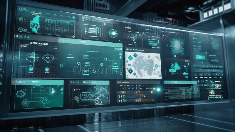 Predictive Maintenance System Powered by AI Stock Illustration ...