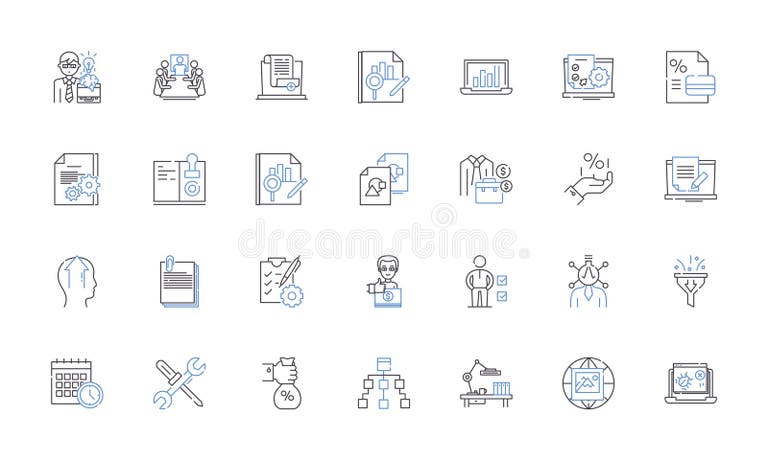 Predictive Modeling Line Icons Collection Algorithm Bayesian