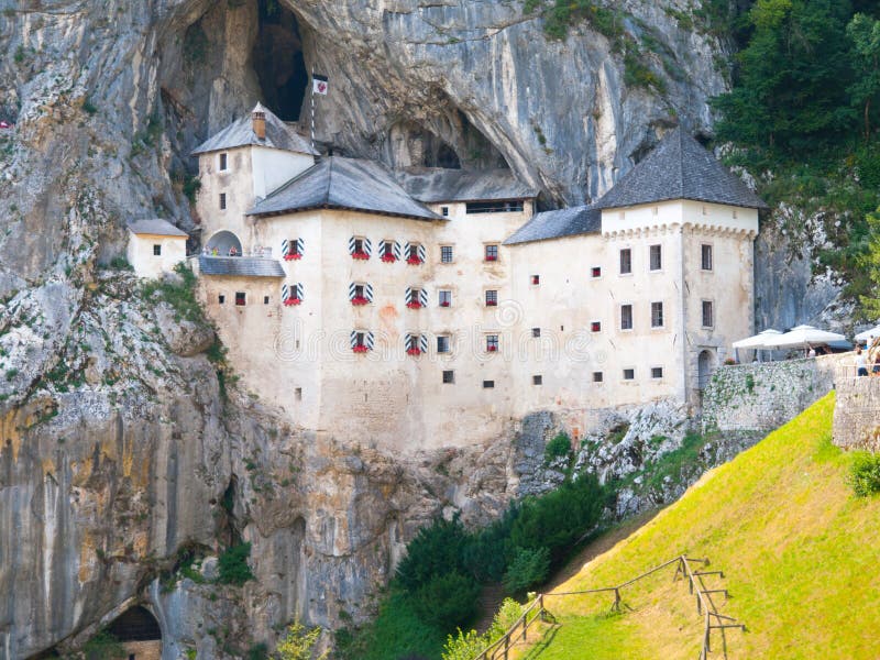Predjama Castle stock photo. Image of fortification, cave - 57559414