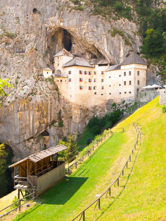 Predjama Castle Built in the Cave, Slovenia Stock Image - Image of ...