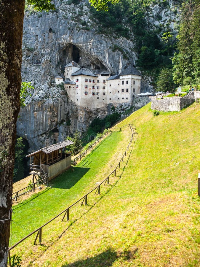 Predjama Castle stock image. Image of legend, historical - 57695275
