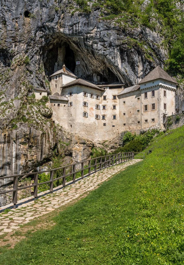 Predjama Castle Built into a Cave in Slovenia Stock Image - Image of ...