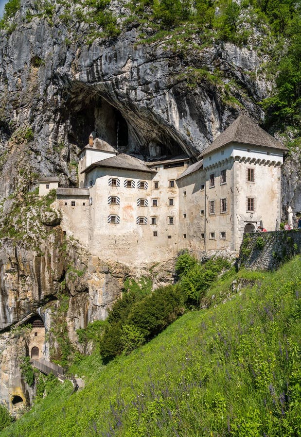 Predjama Castle Built into a Cave in Slovenia Stock Image - Image of ...