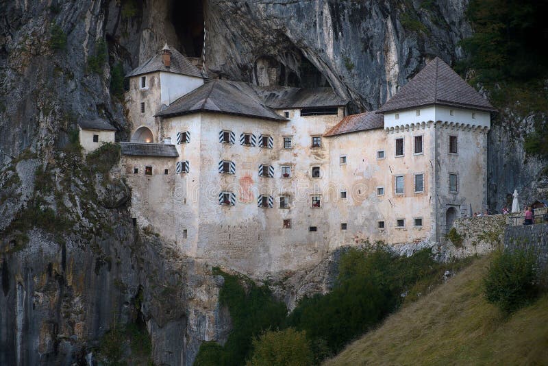 Predjama Cave Castle in Slovenia. Stock Image - Image of gateway, cave ...