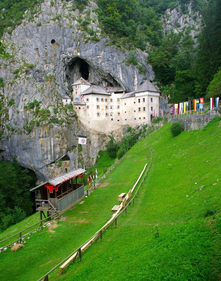 Predjamski Castle on Bedrock Stock Photo - Image of postojna, structure ...