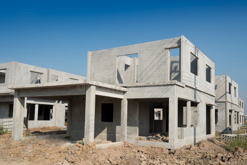 Prefabricated Building Construction Stock Image - Image of backgrounds ...