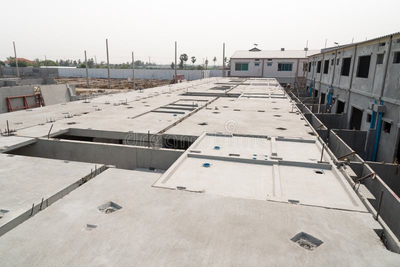 Prefabricated Concrete Floor Slab Panel Stock Image - Image of ...