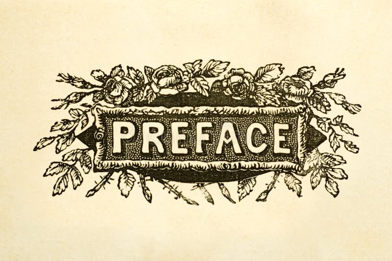 Preface title page stock photo. Image of victorian, texture - 1994502