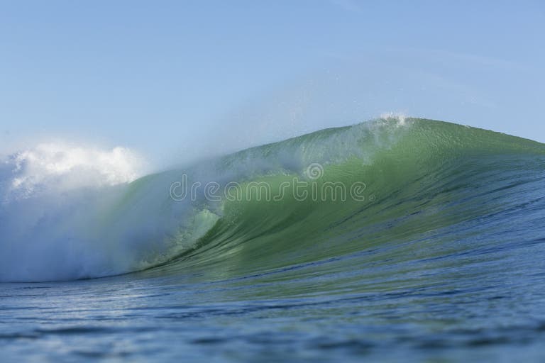 The prefect wave stock photo. Image of hollow, ocean - 76309912