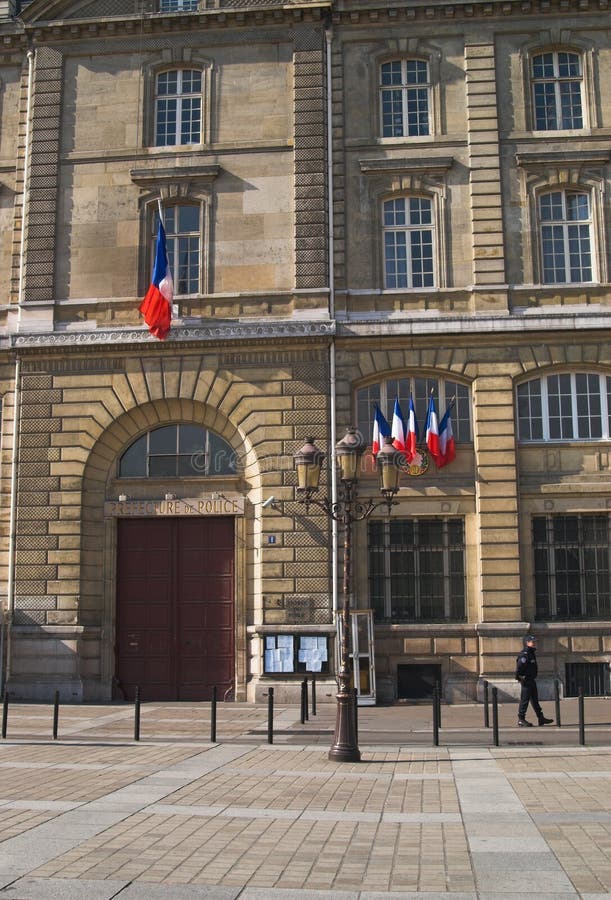 Police car front view. stock photo. Image of headlight - 63843140
