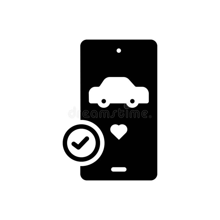 Black Solid Icon for Prefer, Choose and Pick Stock Illustration ...