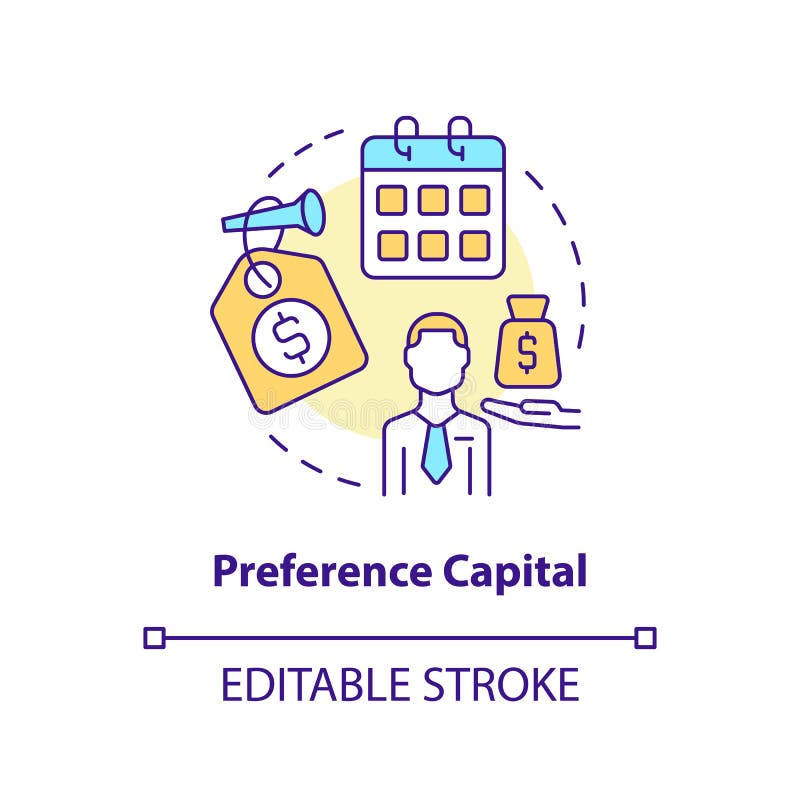 Preference Capital Concept Icon Stock Vector - Illustration of ...