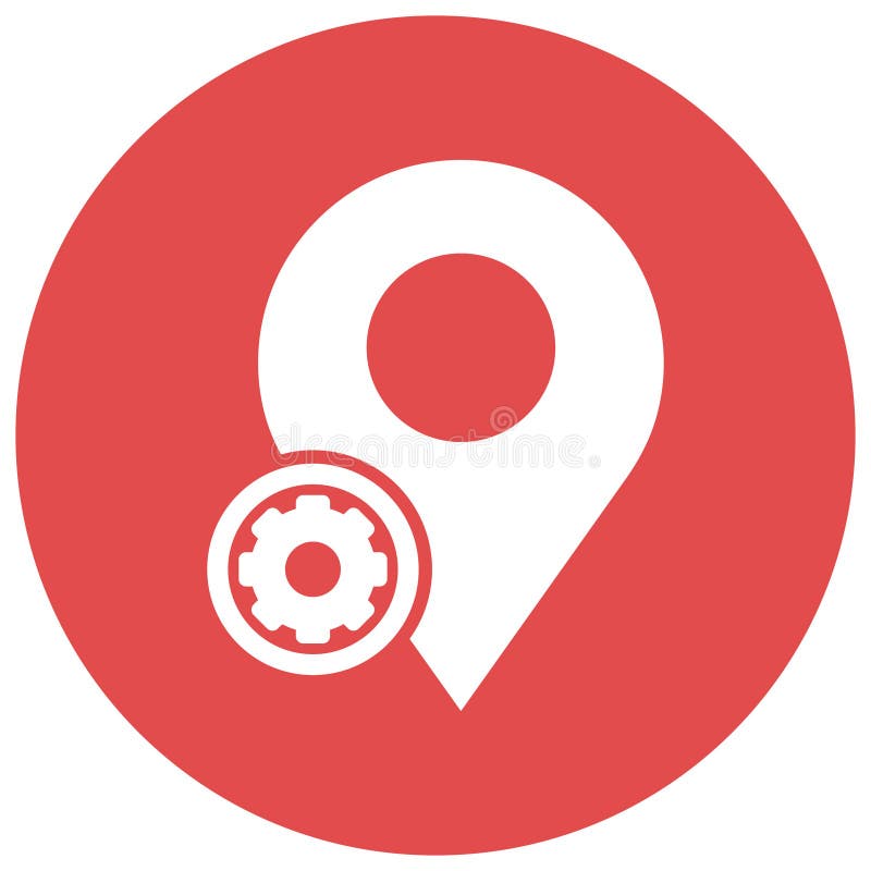 Preferences Location Isolated Vector Icon Which Can Easily Modify or ...
