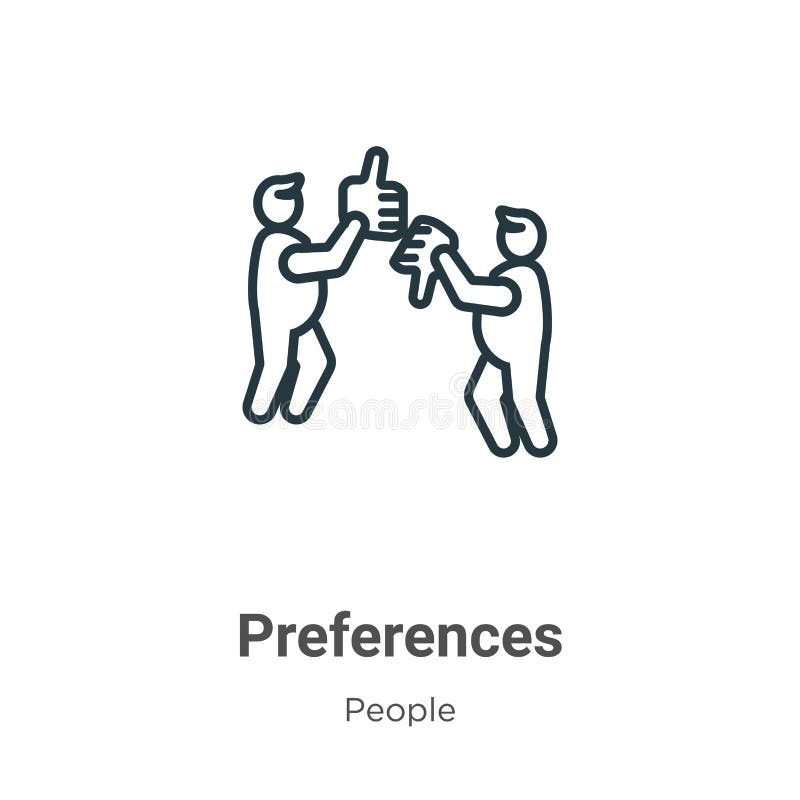 Preferences Icon in Filled, Thin Line, Outline and Stroke Style. Vector ...