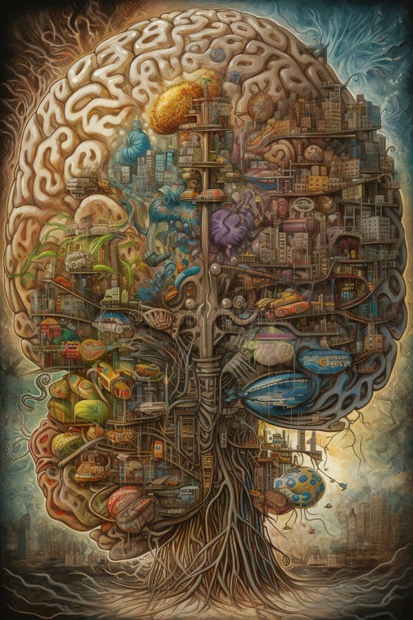 Prefrontal Cortex stock illustration. Illustration of biological ...