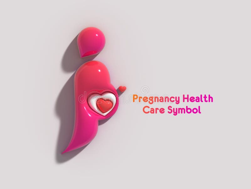 Pregnacy Care 3D Logo Design Stock Illustration - Illustration of baby ...