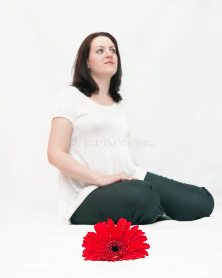 Pregnancy and beauty stock image. Image of pregnancy - 12616697