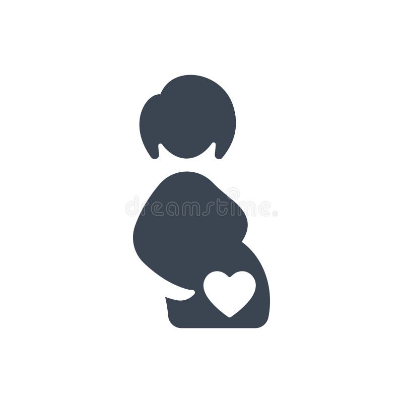 Pregnancy care icon stock vector. Illustration of icon - 254772357