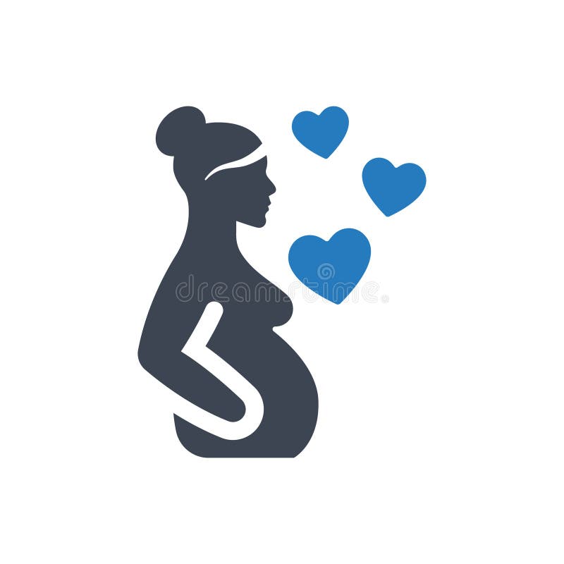 Pregnancy care icon stock vector. Illustration of symbol - 262611874