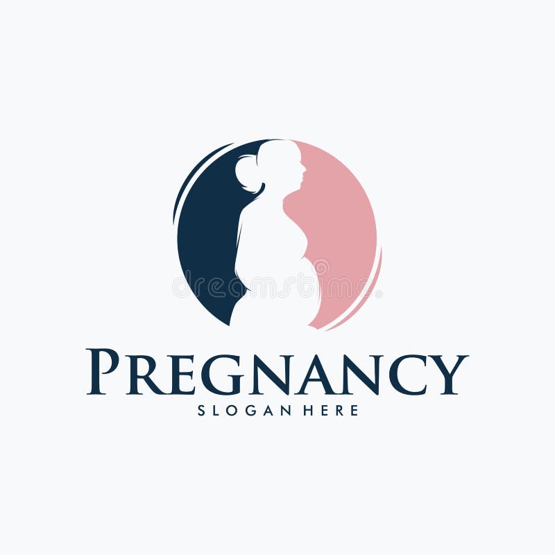 Pregnancy Logo Design Vector Template Stock Vector - Illustration of ...