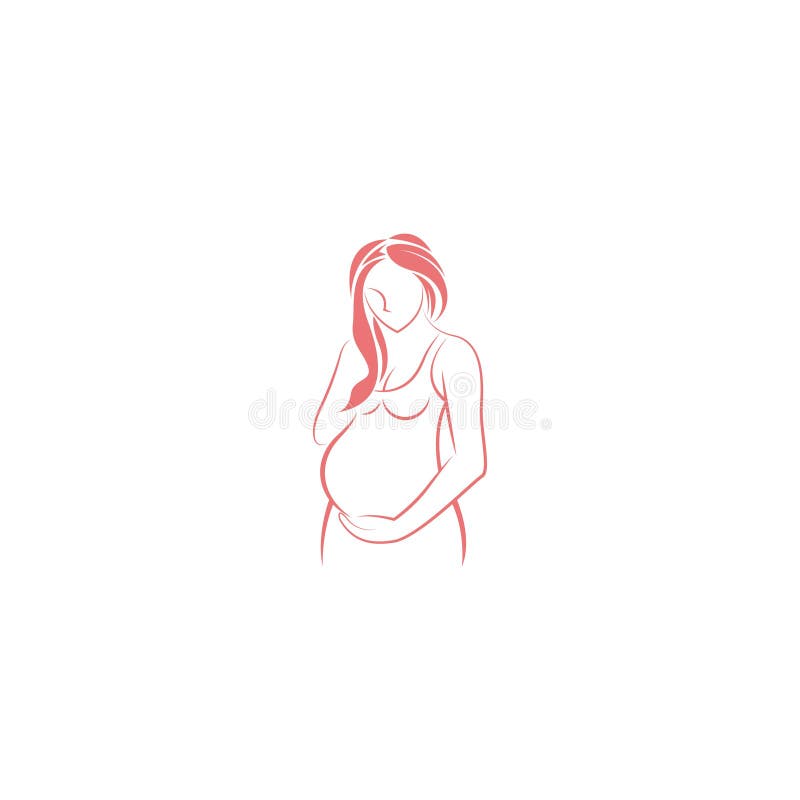 Pregnancy Logo Icon Design Illustration Stock Illustration ...