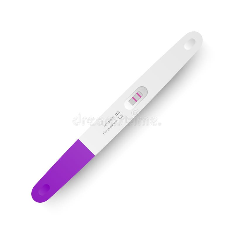 Pregnancy Or Ovulation Positive And Negative Test Stock Illustration