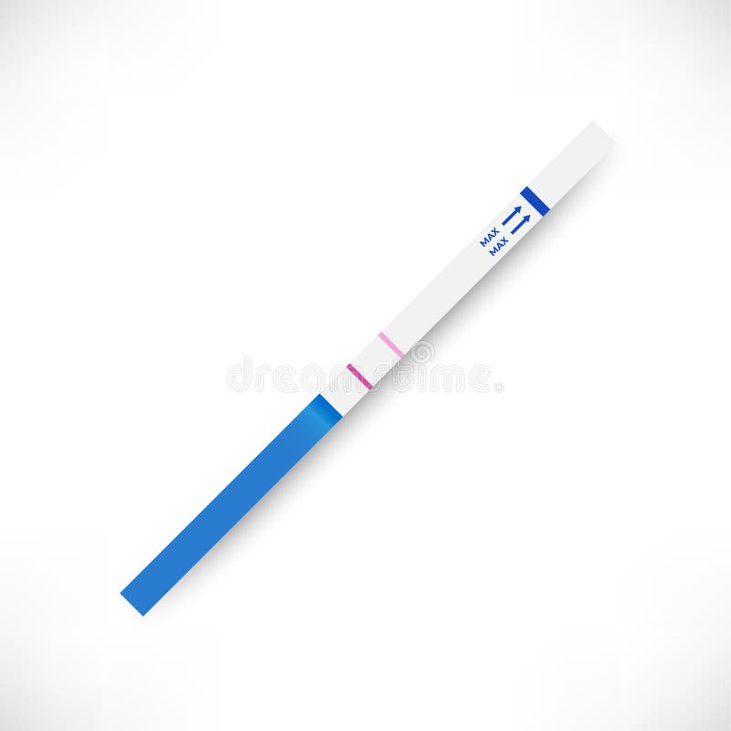 Pregnancy Or Ovulation Positive And Negative Test Stock Illustration