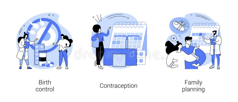 Pregnancy Planning Abstract Concept Vector Illustrations. Stock Vector ...