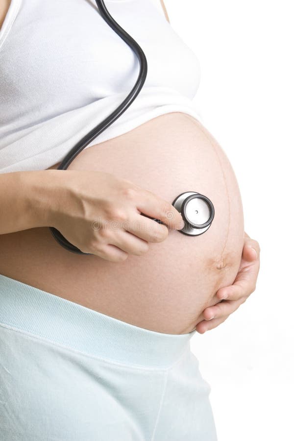 Pregnancy Series - Self Check Up Stock Image - Image of pregnant ...